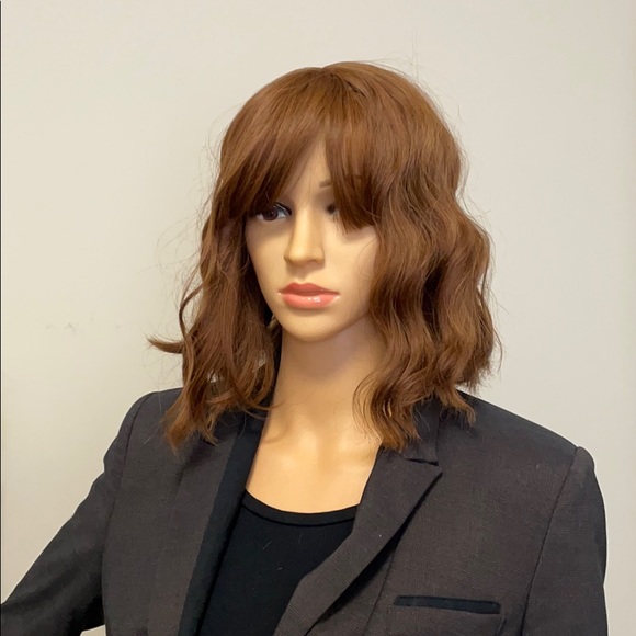 imOgen | Accessories | Nwt 2 Amber Chestnut Ginger Wig Beach Waves Bob ...